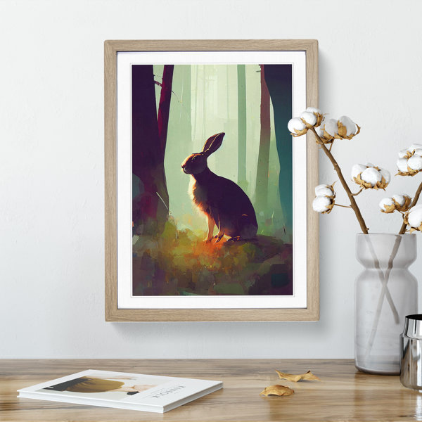 Brambly Cottage Hare In The Forest - Single Picture Frame Art Prints ...