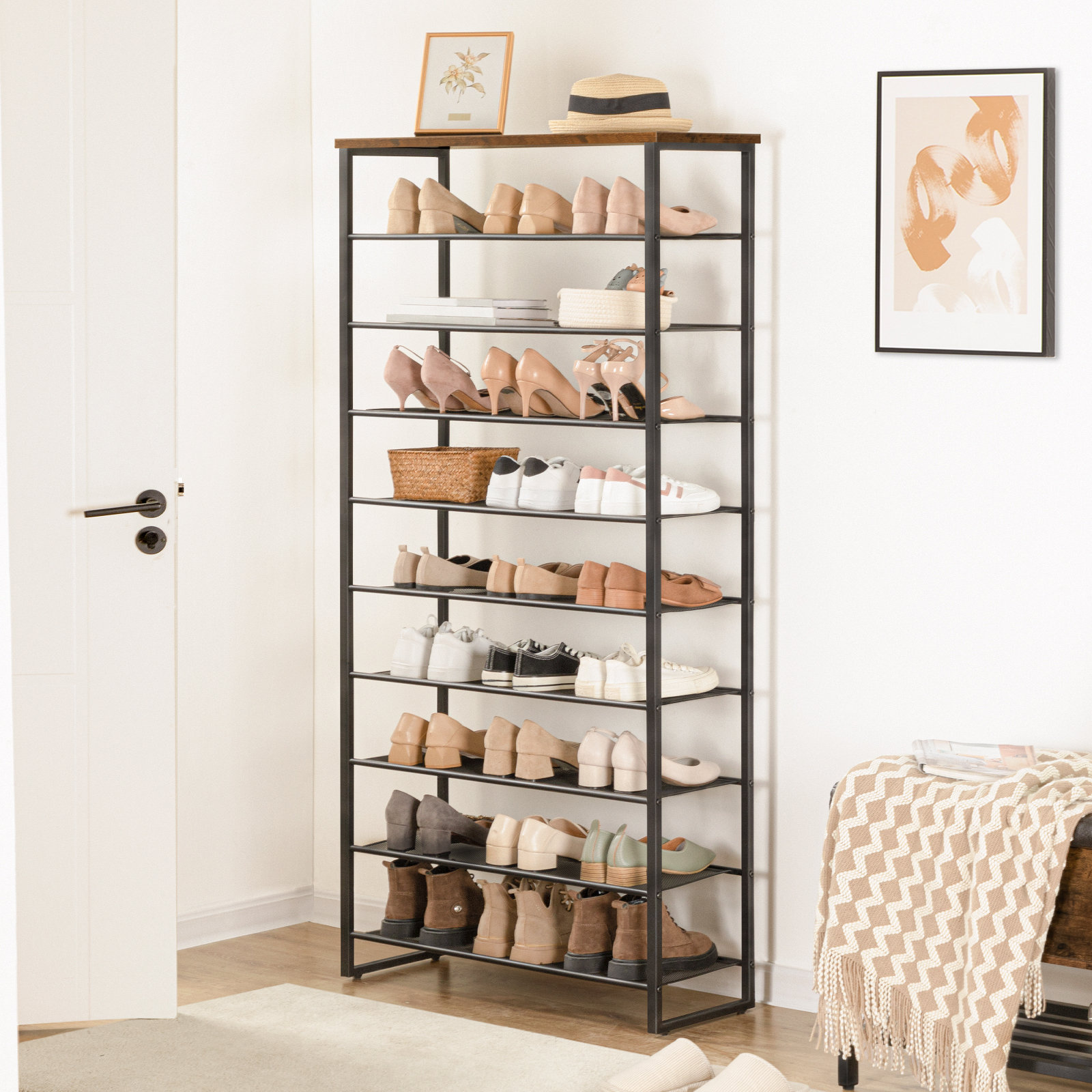 17 Stories Maxxis 10 Tier 36 Pair Shoe Rack & Reviews | Wayfair