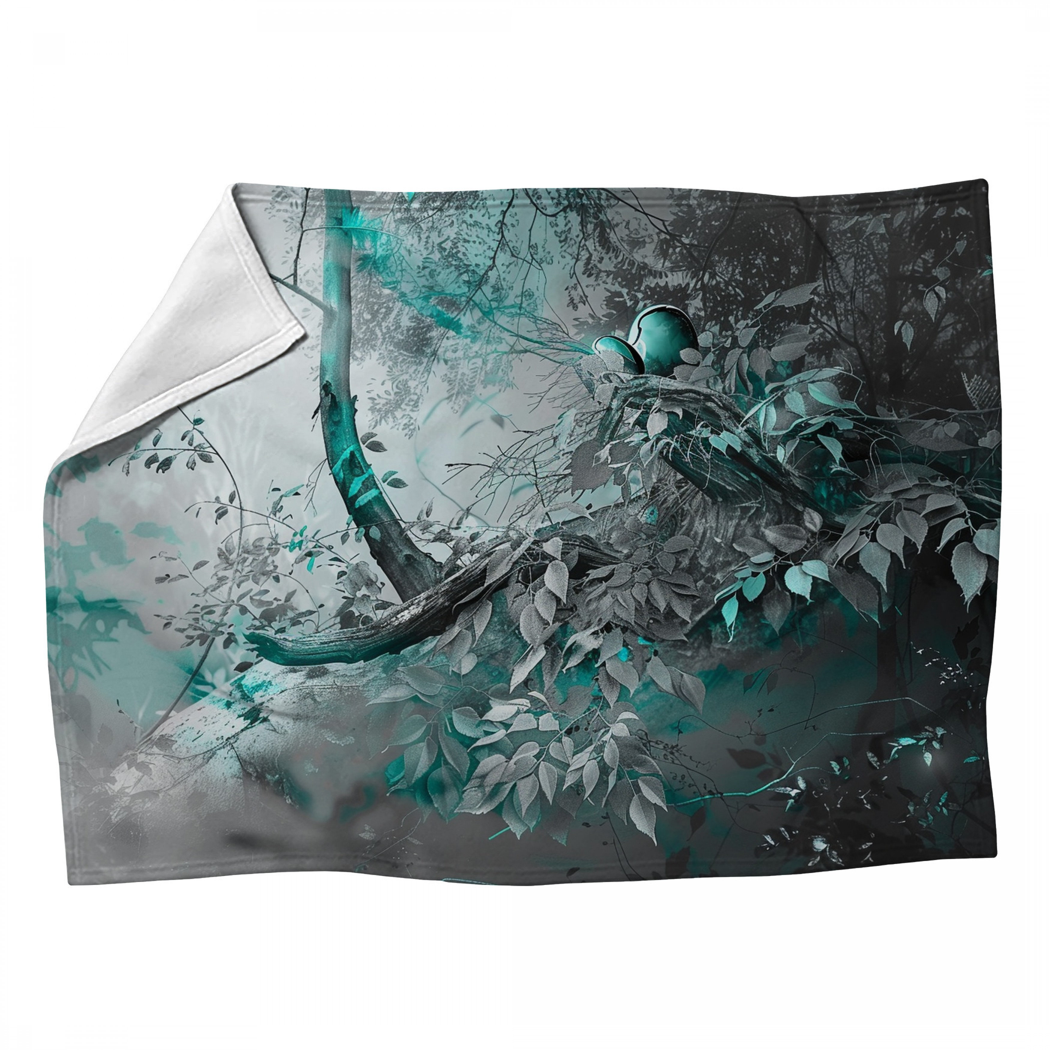 VisionDecor Bird nest Fleece Throw Blanket - Nature Throws for Sofas or ...