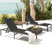 Double Chaise Outdoor Chaise & Lounge Chairs You'll Love | Wayfair