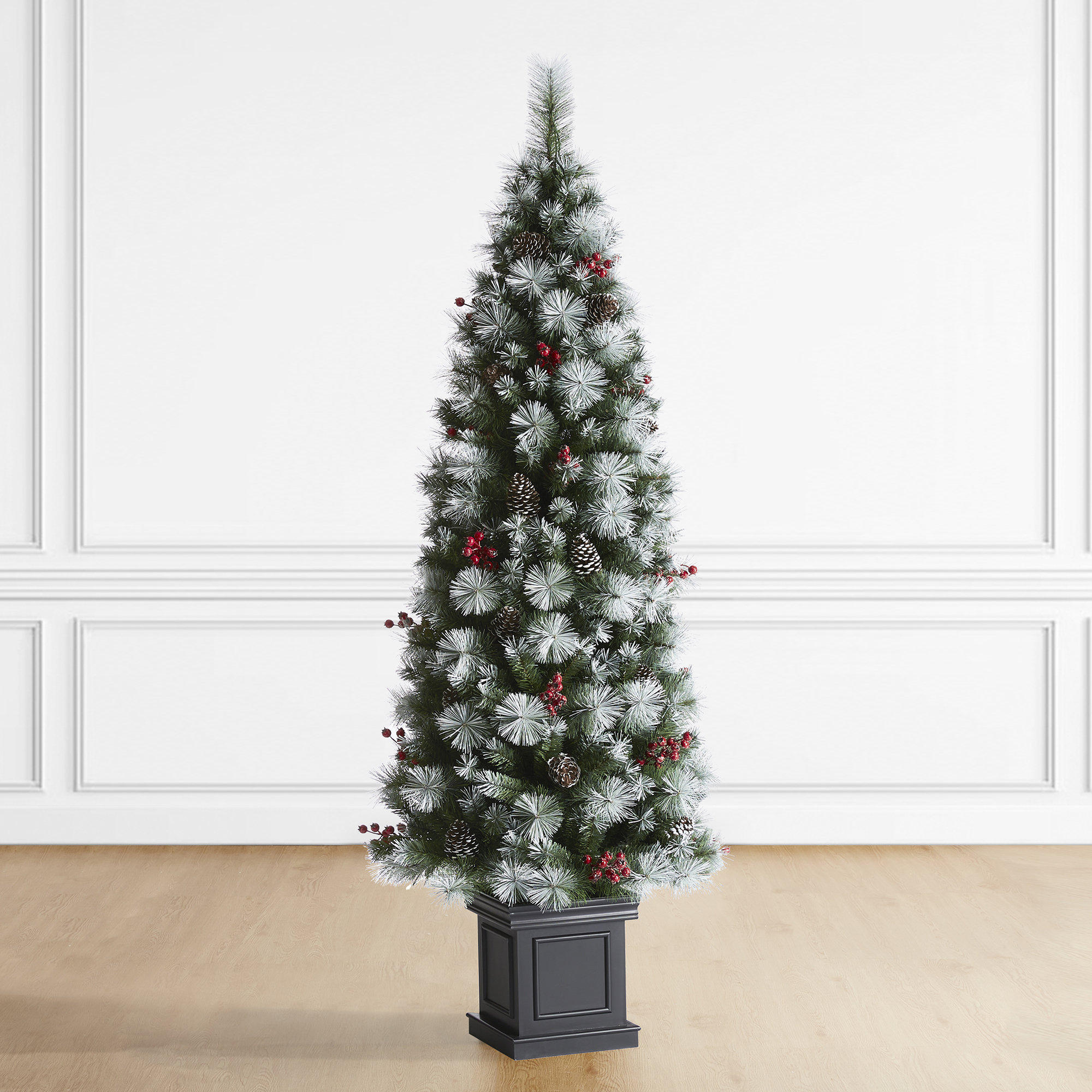 The Holiday Aisle® 6' Lighted Artificial Pine Christmas Tree | Wayfair