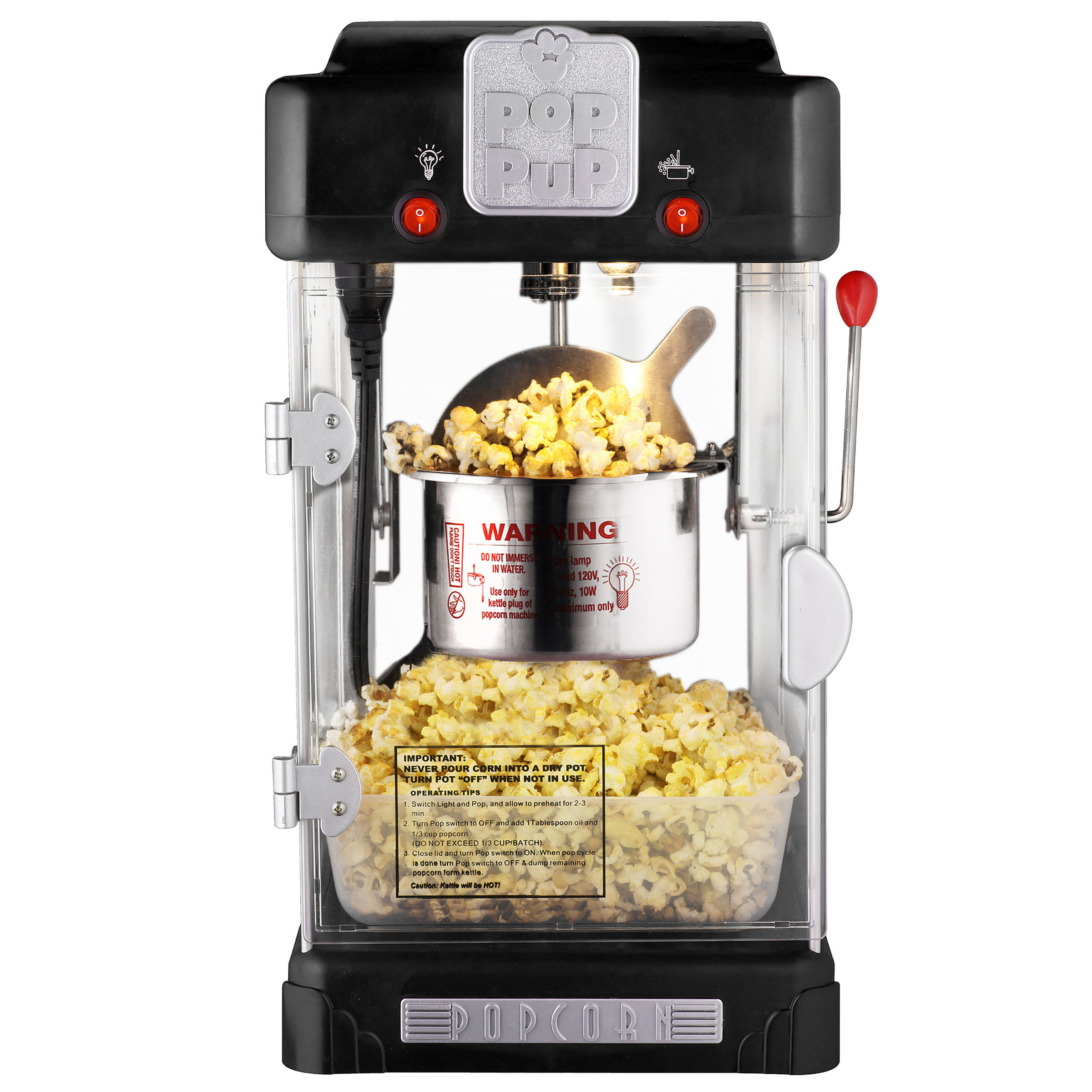 Great Northern Popcorn Pop Pup Countertop Popcorn Machine – 2.5Oz ...