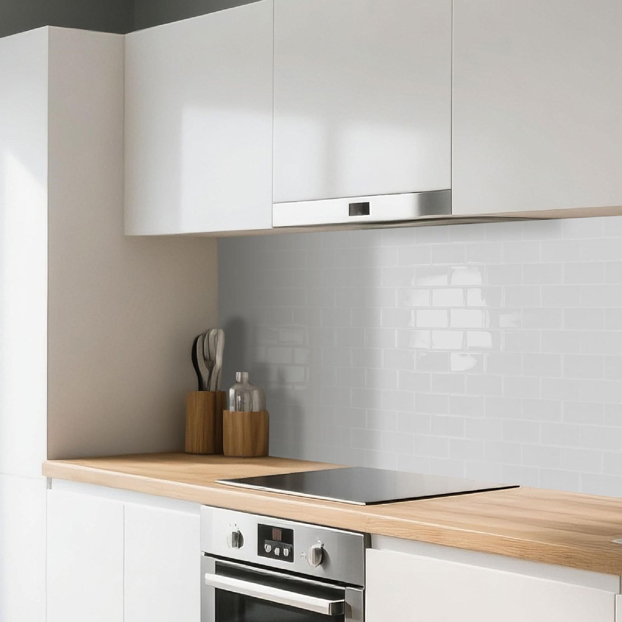 HANGZHOUQIHUI Peel And Stick Backsplash Tiles – 12"X12" White Washed ...