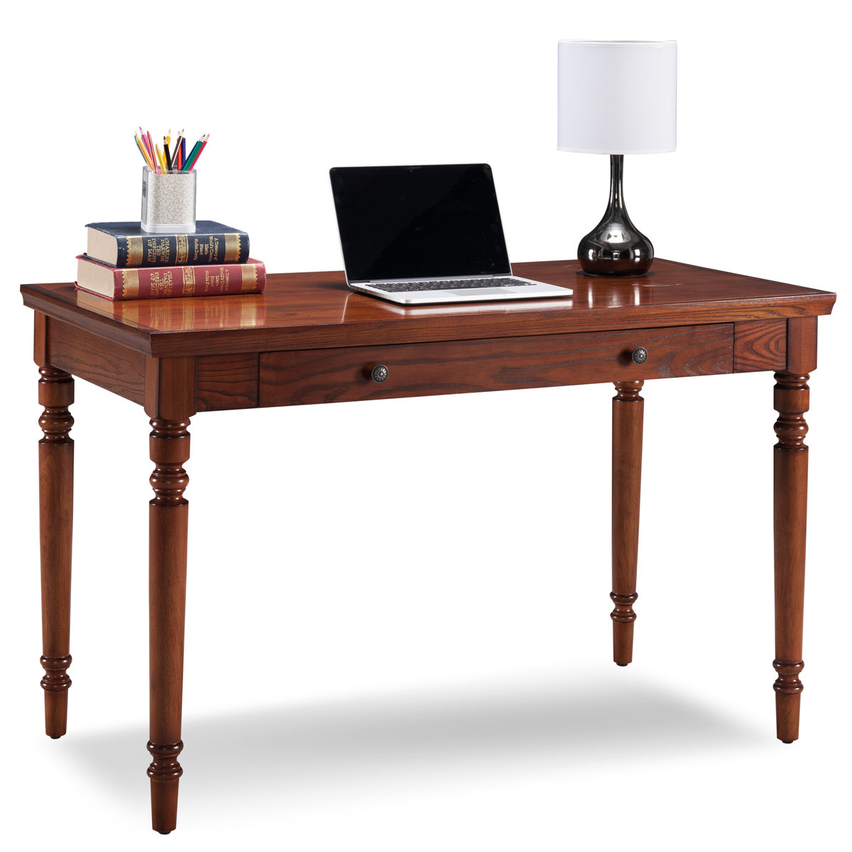 George Oliver Farmhouse Solid + Manufactured Wood Laptop Desk & Reviews ...