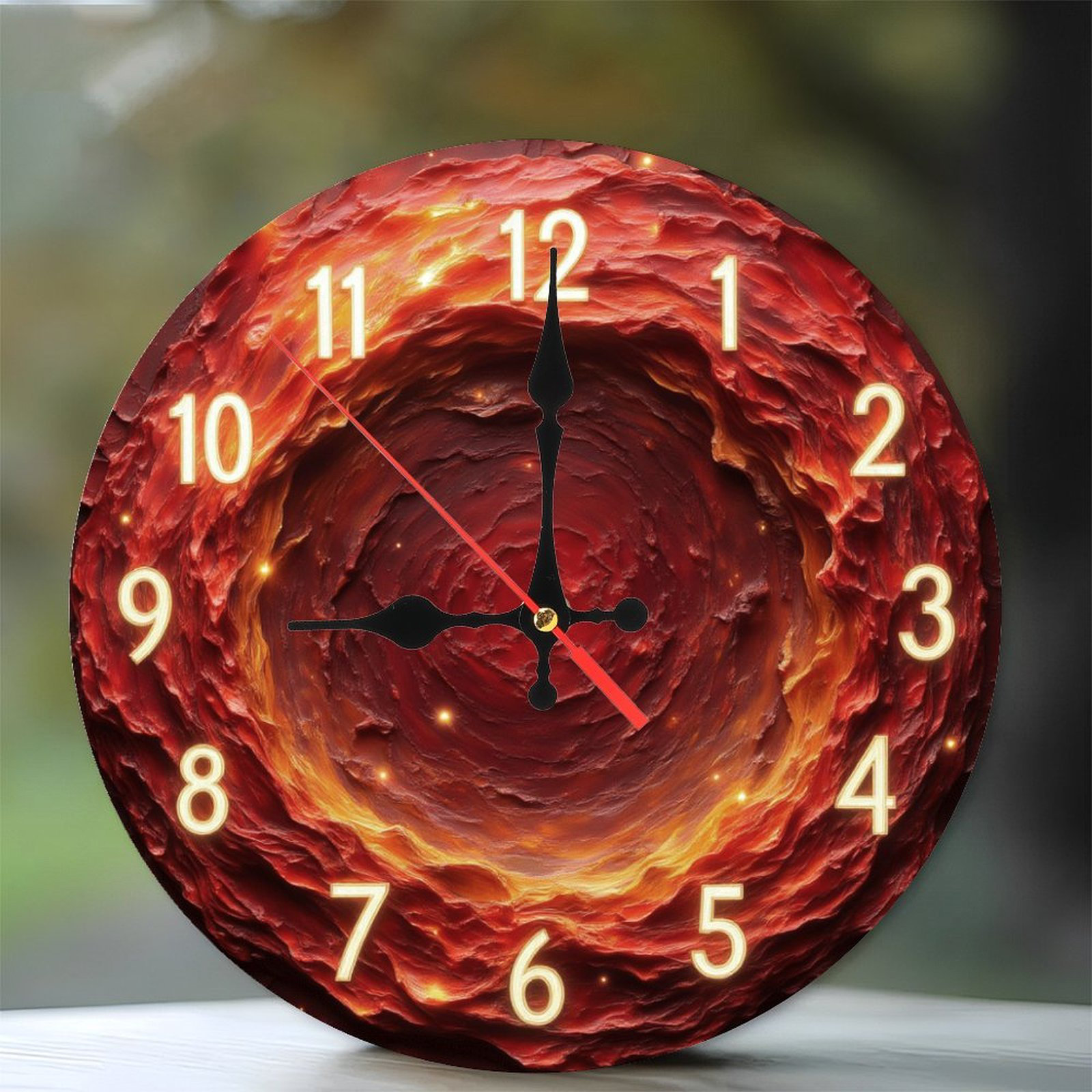 Union Rustic Molten Crater Clock Face - Wayfair Canada