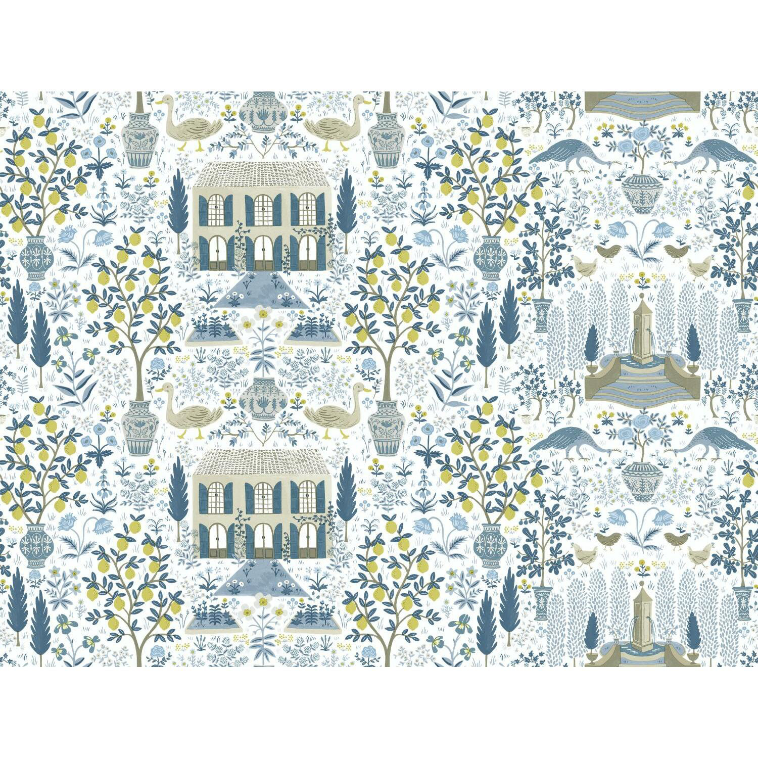 Rifle Paper Co. Camont 27' x 27" Wallpaper Roll & Reviews | Birch Lane