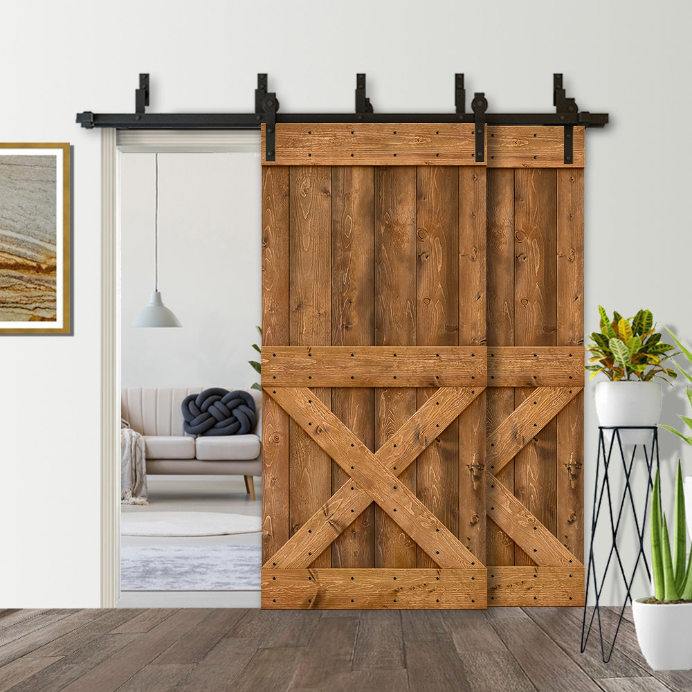 Calhome Wood Painted Barn Door | Wayfair