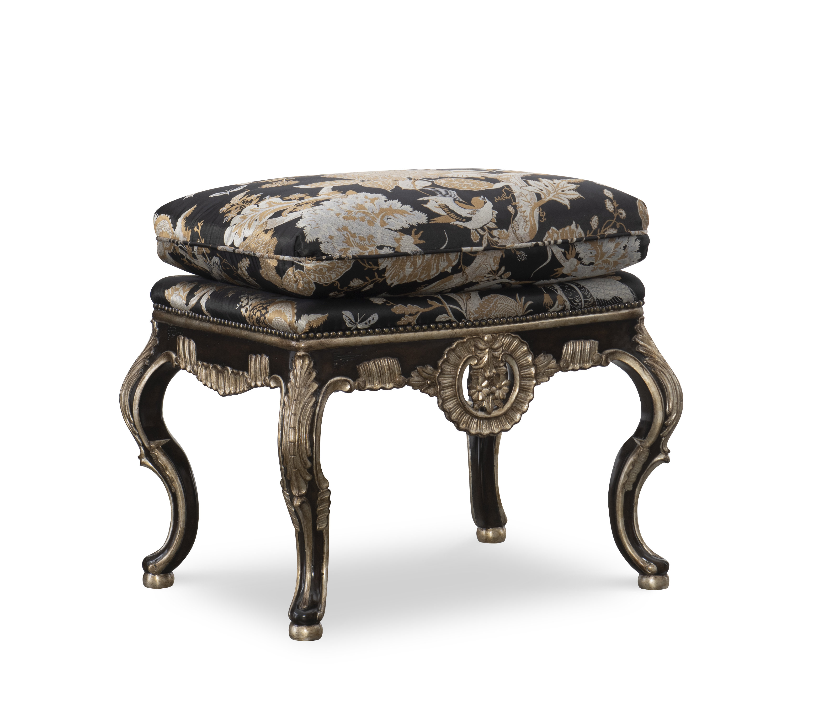 Maitland-Smith Piazza Solid Wood Vanity Stool - Wayfair Canada