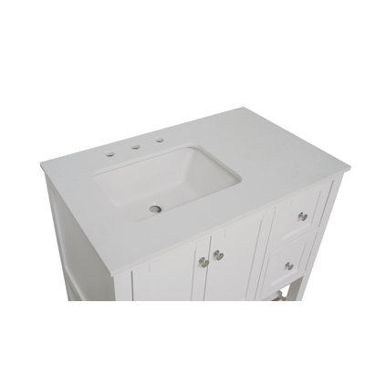 Three Posts™ Binne 36'' Free Standing Single Bathroom Vanity with Top ...