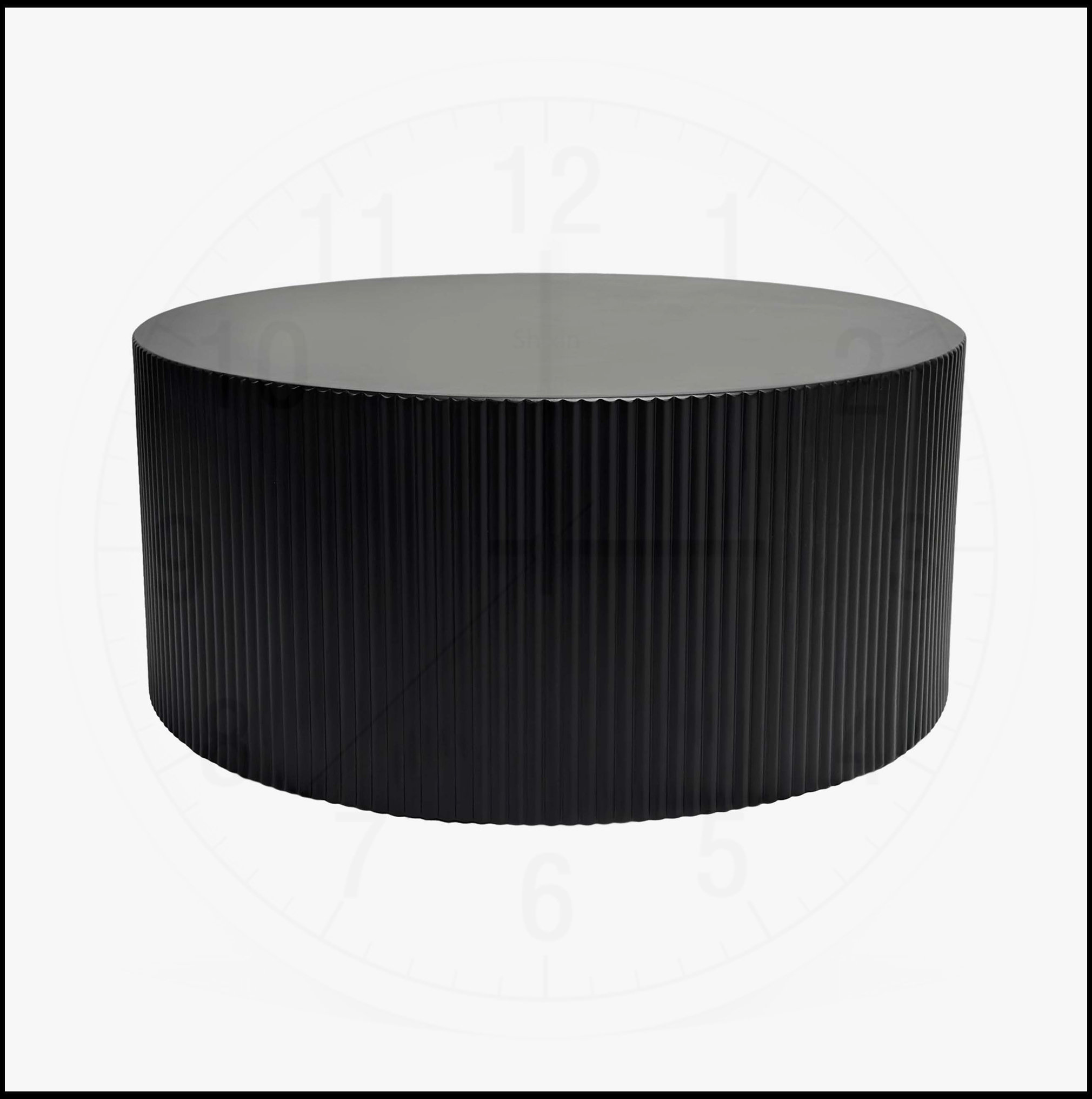Latitude Run® 35.83 Inch Minimalist Wave Stripe Round Coffee Table ...