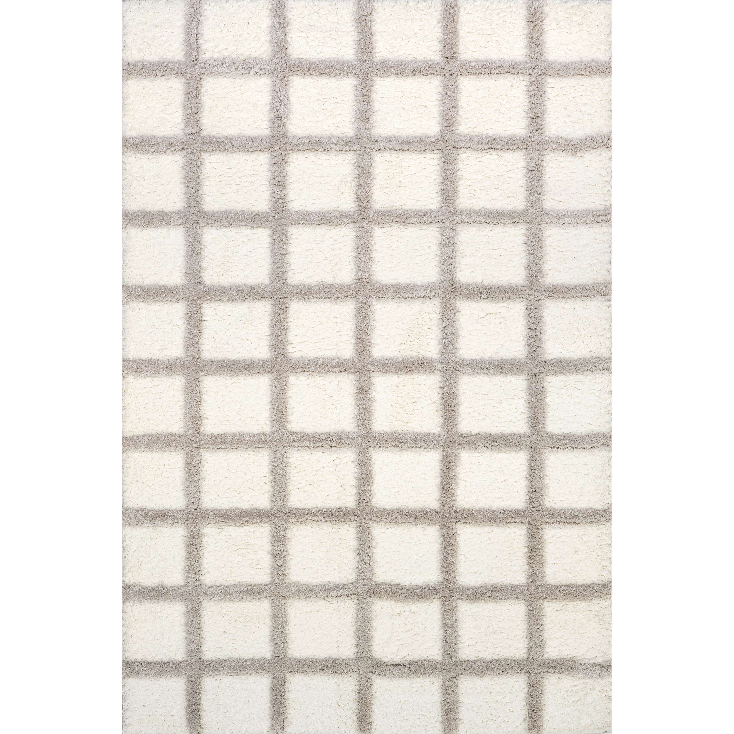 Latitude Run® Christabel Checkered High-Low Shag Area Rug & Reviews ...