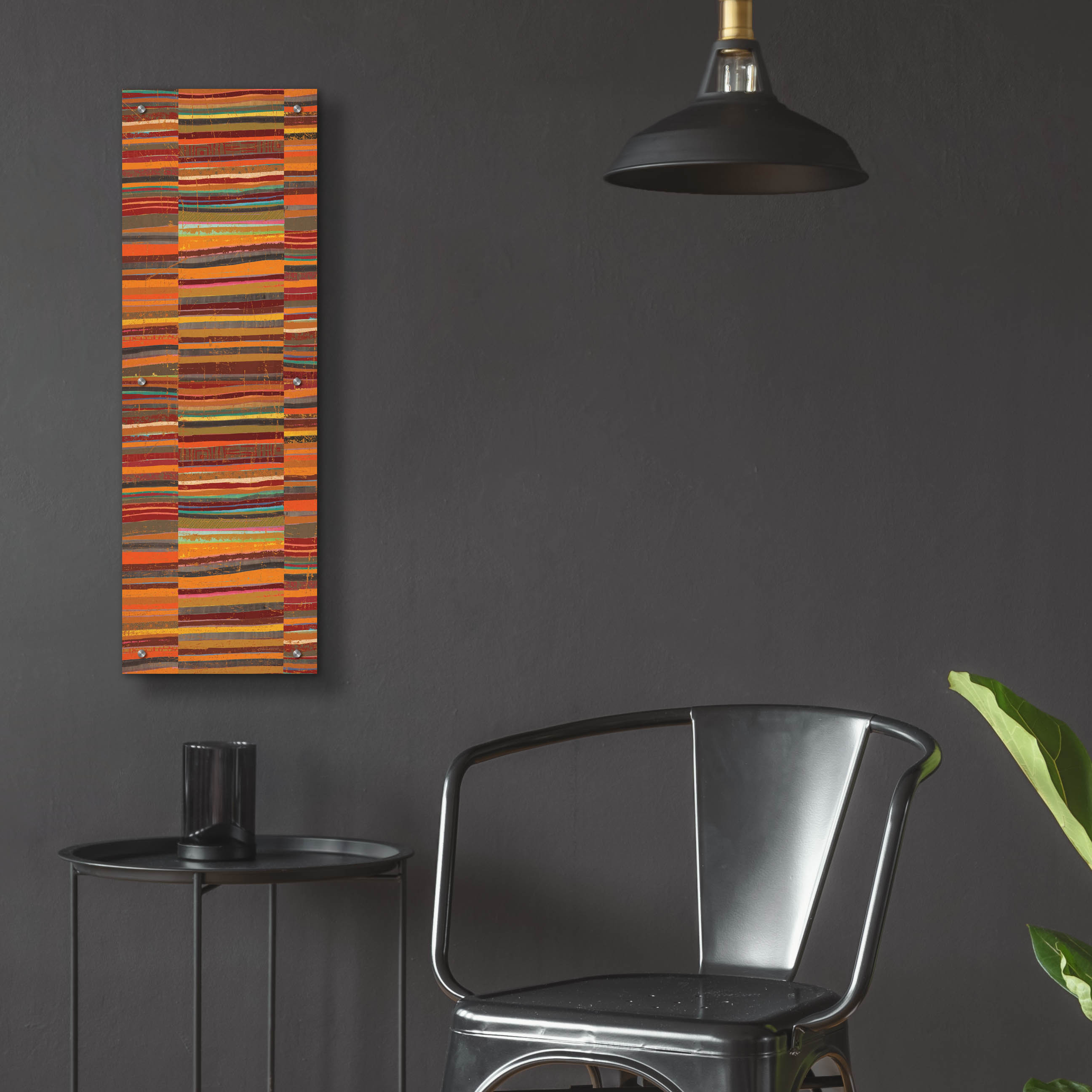 Dakota Fields 'Spice Stripes Panel 1' by Cheryl Warrick Acrylic Glass ...