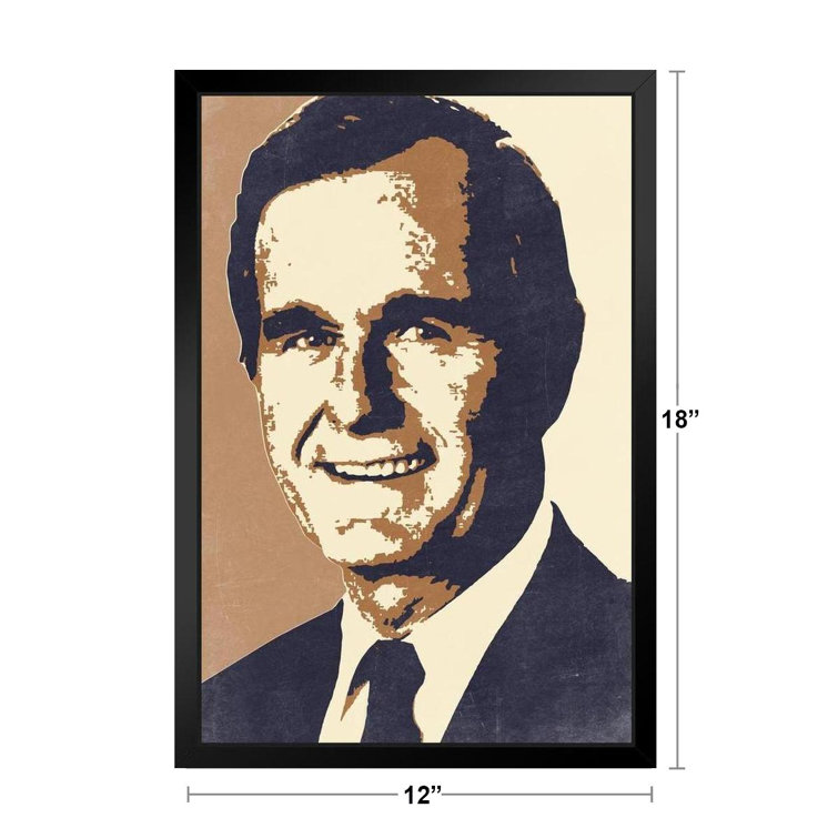 Red Barrel Studio® President George HW Bush 41 Pop Art Portrait ...