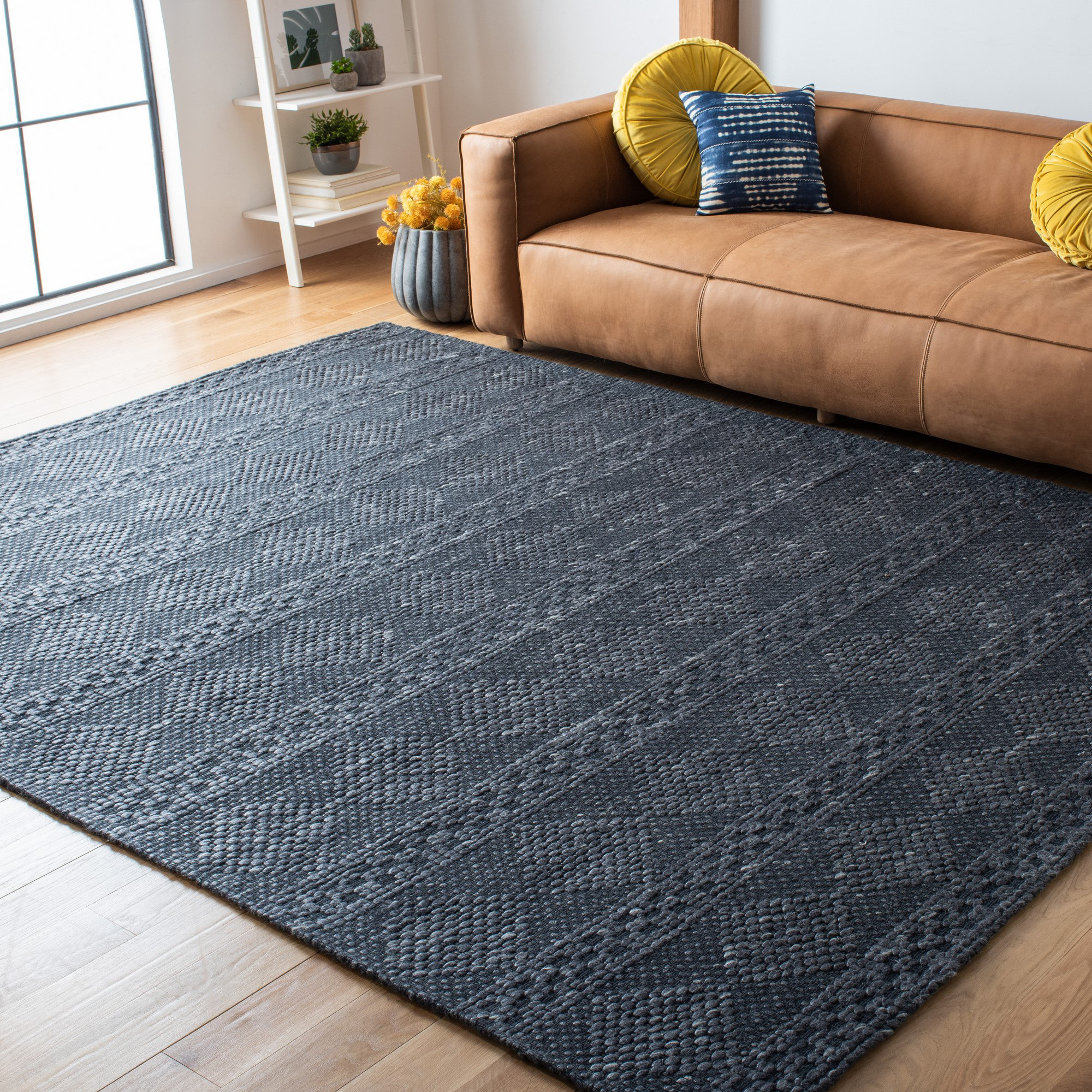 Union Rustic Spalding Southwestern Charcoal Area Rug | Wayfair