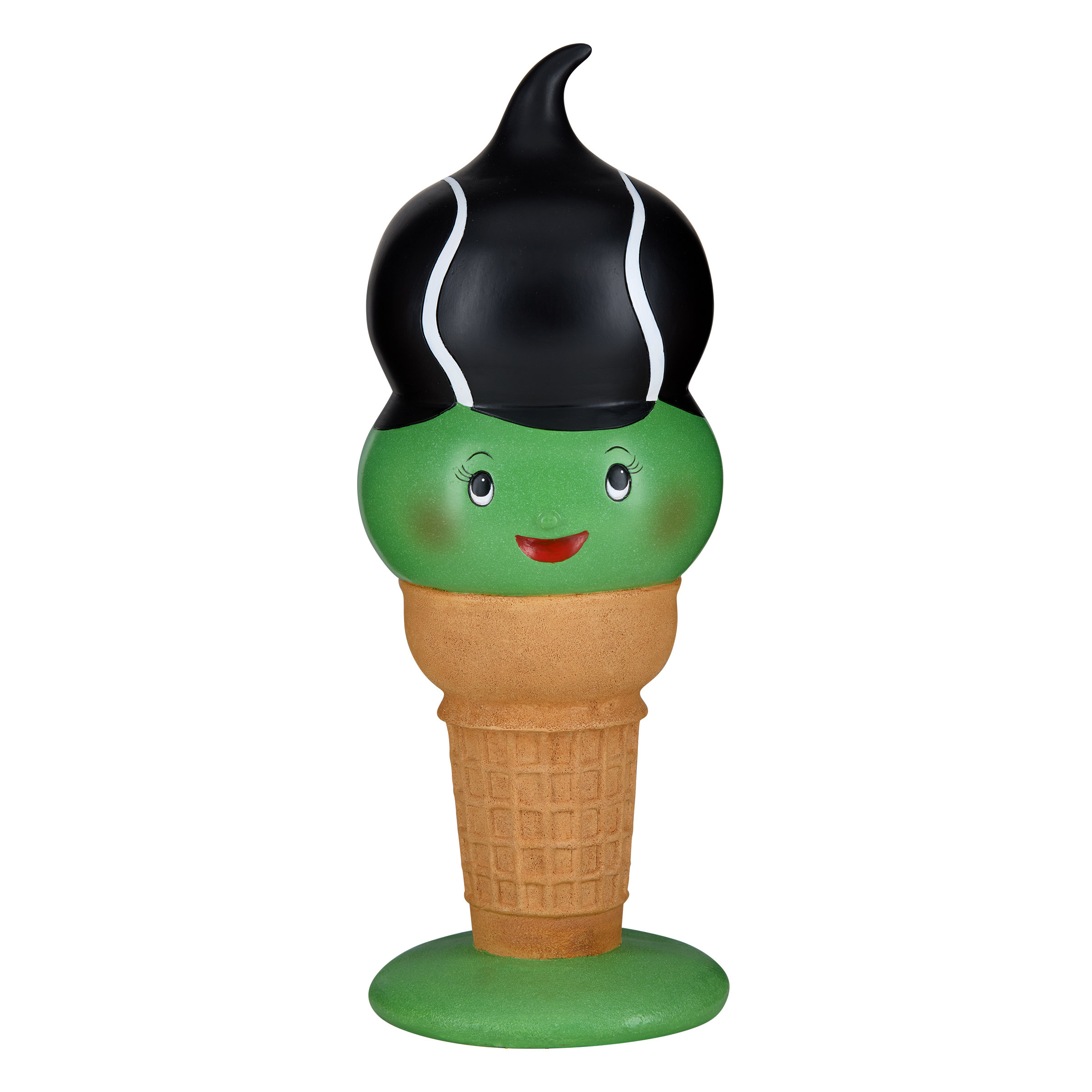 The Holiday Aisle® 14in. i-Scream Cone Frankenstein Figurine | Wayfair