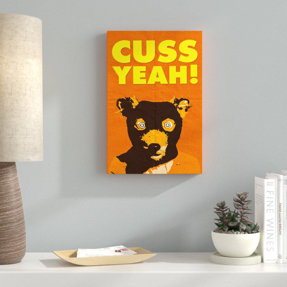 Latitude Run® Mr Fox Cuss Yeah by Dean Sauls - Graphic Art Print on ...