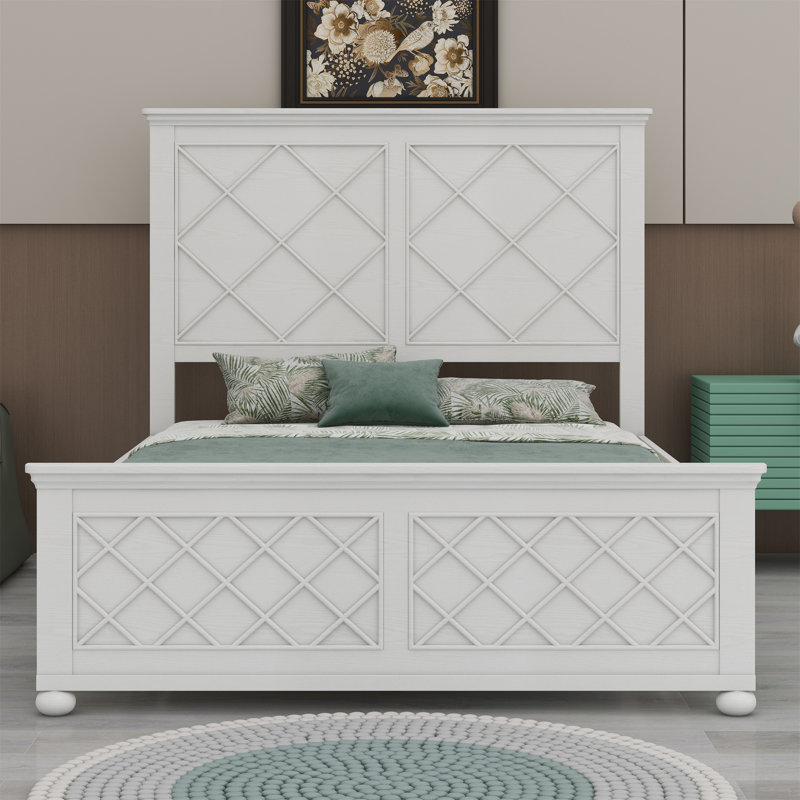 Lark Manor™ Coastal Farmhouse Solid Wood Bed Frame | Wayfair
