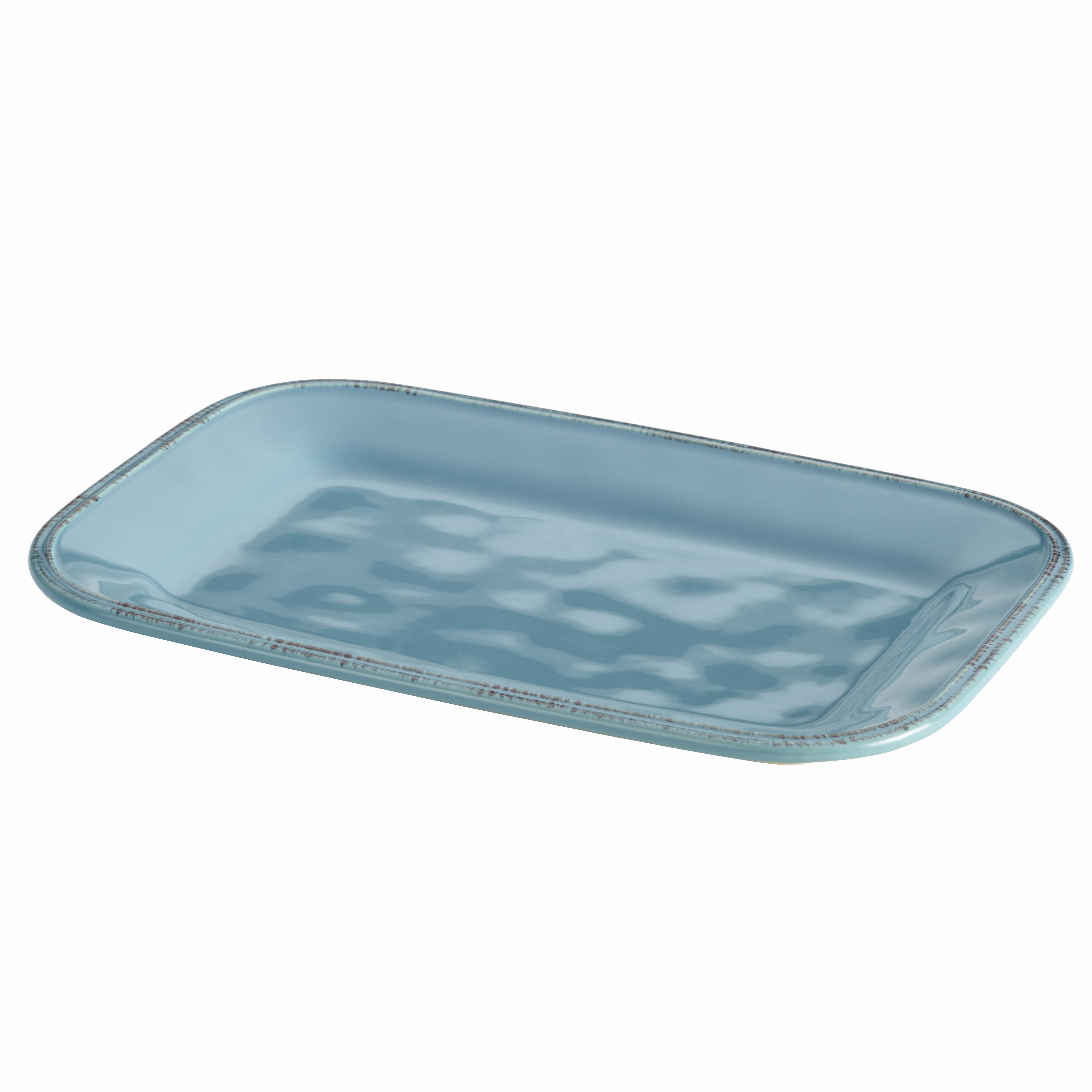 Rachael Ray Cucina Dinnerware Stoneware Rectangular Serving Platter, 8 ...