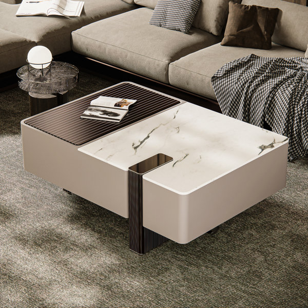 Hokku Designs Rokiya Lift Top Coffee Table No Assembly Required ...