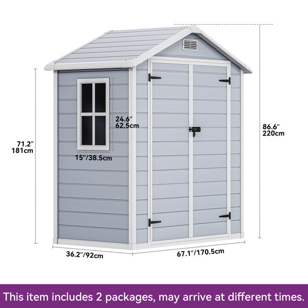 Balconera Resin Storage Shed & Reviews | Wayfair