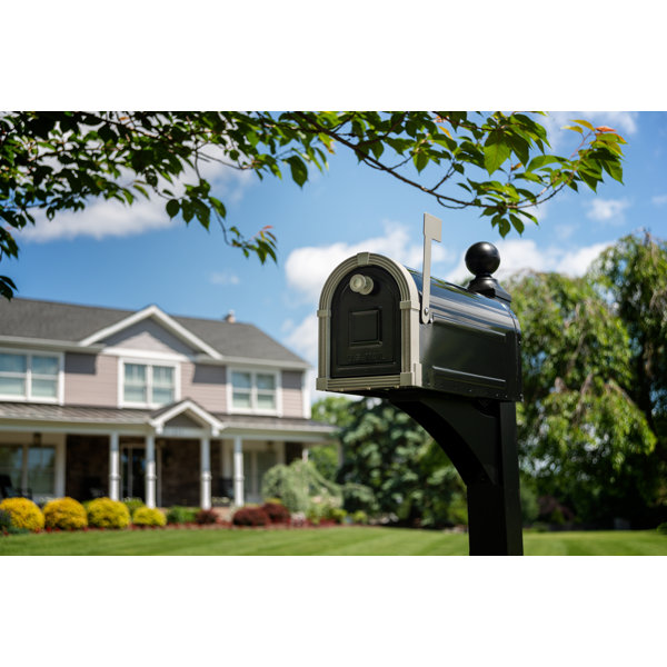 Architectural Mailboxes Brunswick Post Mounted Mailbox & Reviews | Wayfair