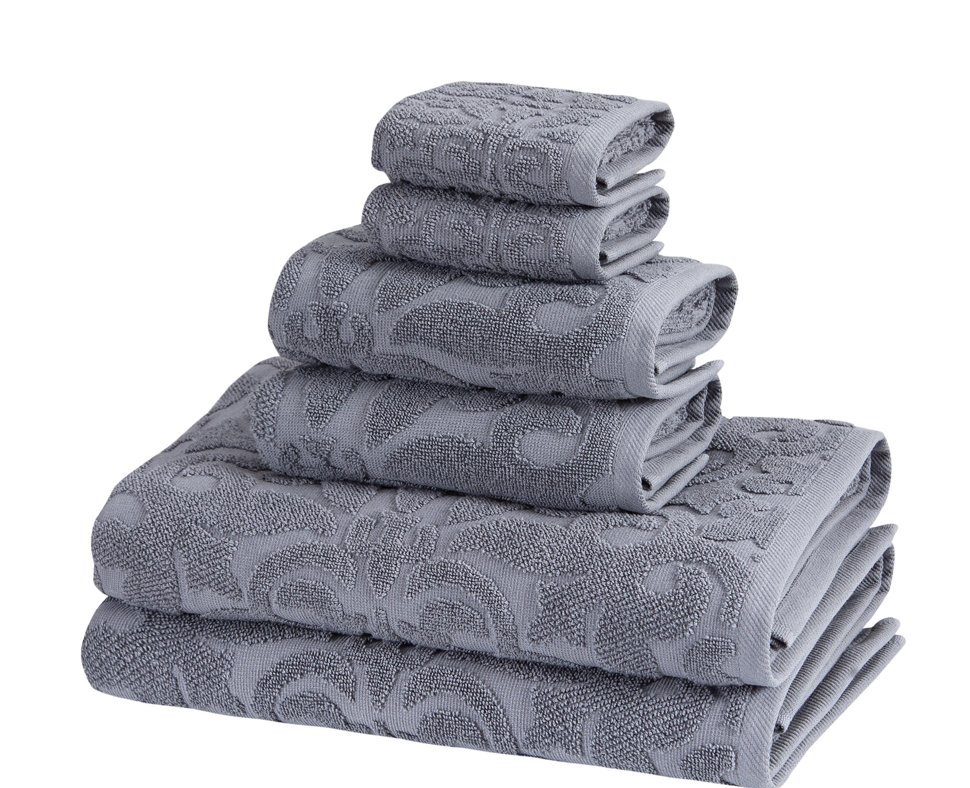 House of Hampton® SanderSon 6 Piece Turkish Cotton Towel Set & Reviews ...