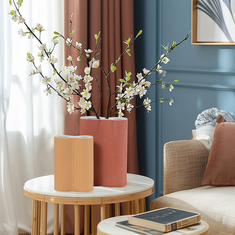 Ebern Designs Jandery Handmade Ceramic Table Vase | Wayfair