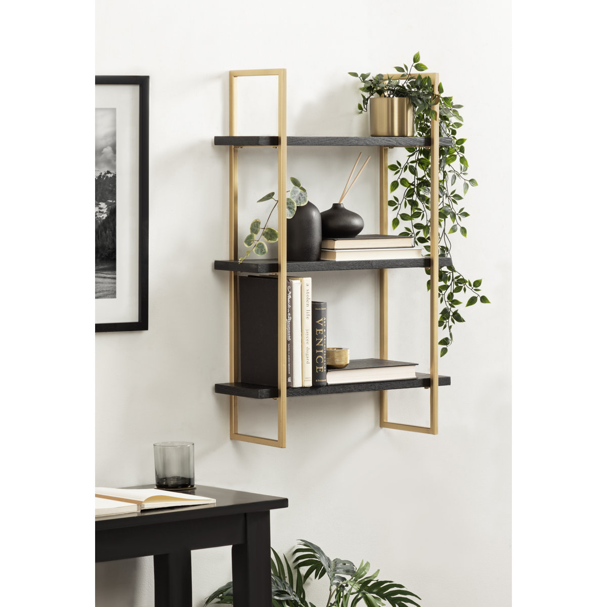 Kate and Laurel 3 Piece Solid Wood Tiered Shelf & Reviews | Wayfair