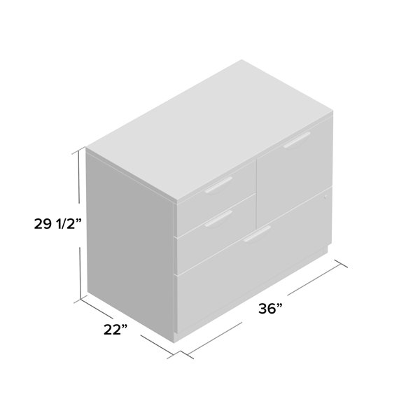 Offices To Go 4-Drawer Lateral Filing Cabinet & Reviews | Wayfair