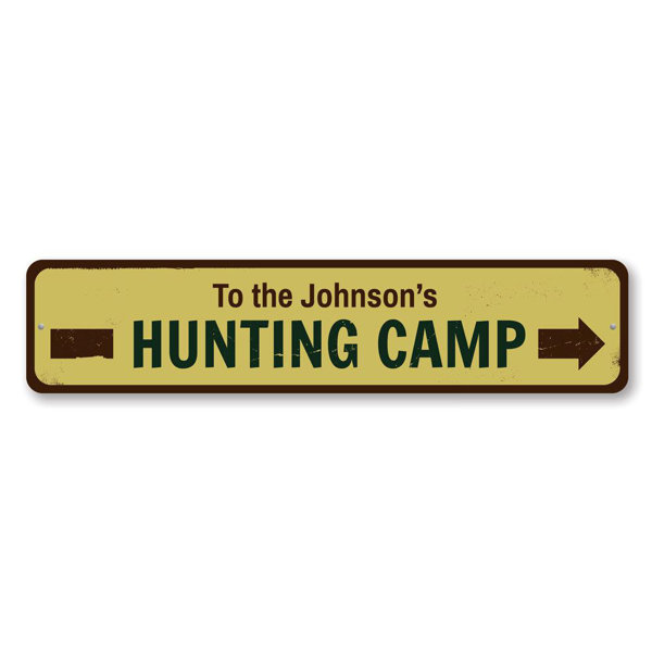 Lizton Sign Shop, Inc Hunting Camp Custom Aluminum Sign | Wayfair