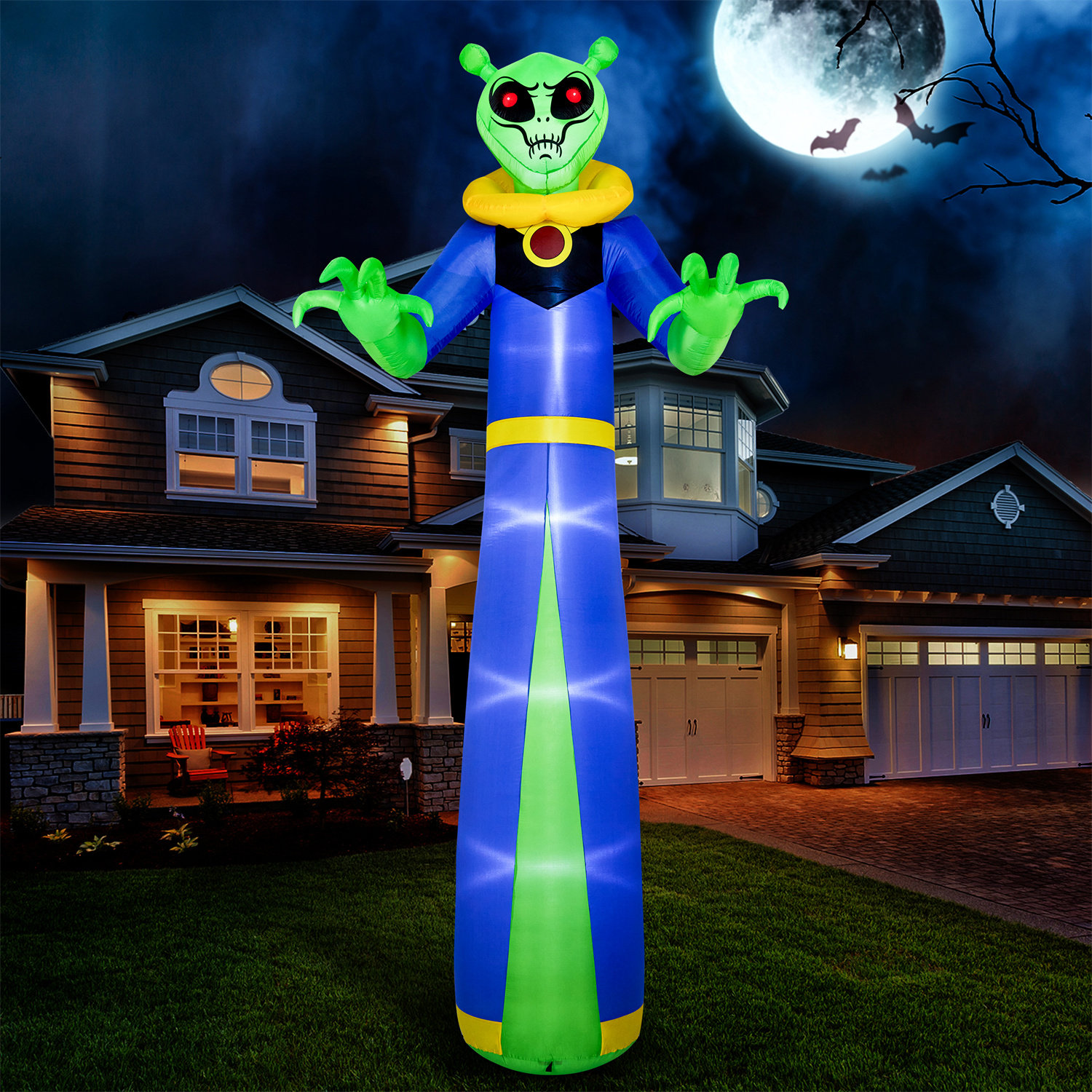 The Holiday Aisle® 12 FT Tall Halloween Inflatable Outdoor Decoration ...