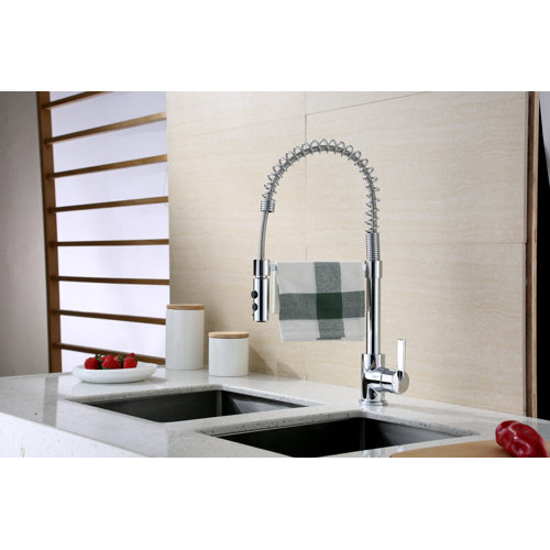Ultra Faucets Euro Pull Down Kitchen Faucet & Reviews | Wayfair
