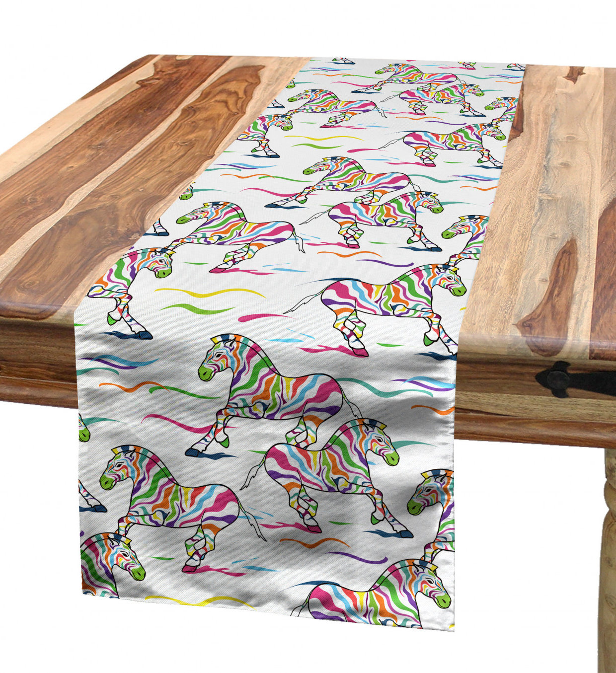 East Urban Home Zebra Table Runner | Wayfair