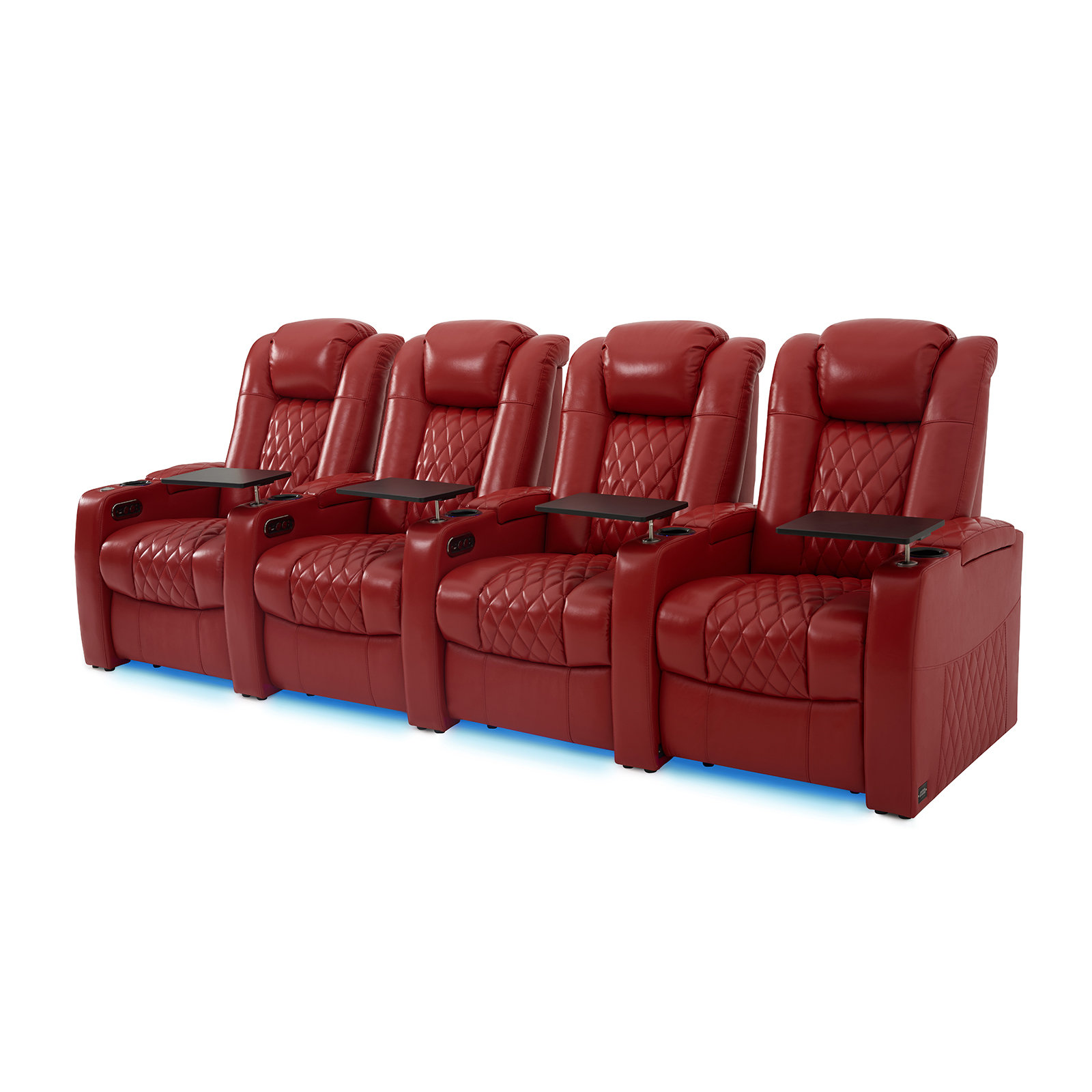 Brayden Studio® Leather Home Theater Seating Dual Power Movie Theater ...