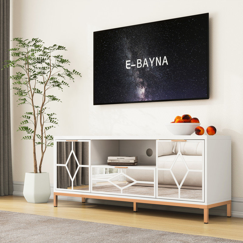 Everly Quinn Genay 60" Media Console | Wayfair