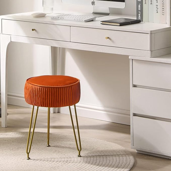 Mercer41 Glossie Metal Accent Stool - Wayfair Canada