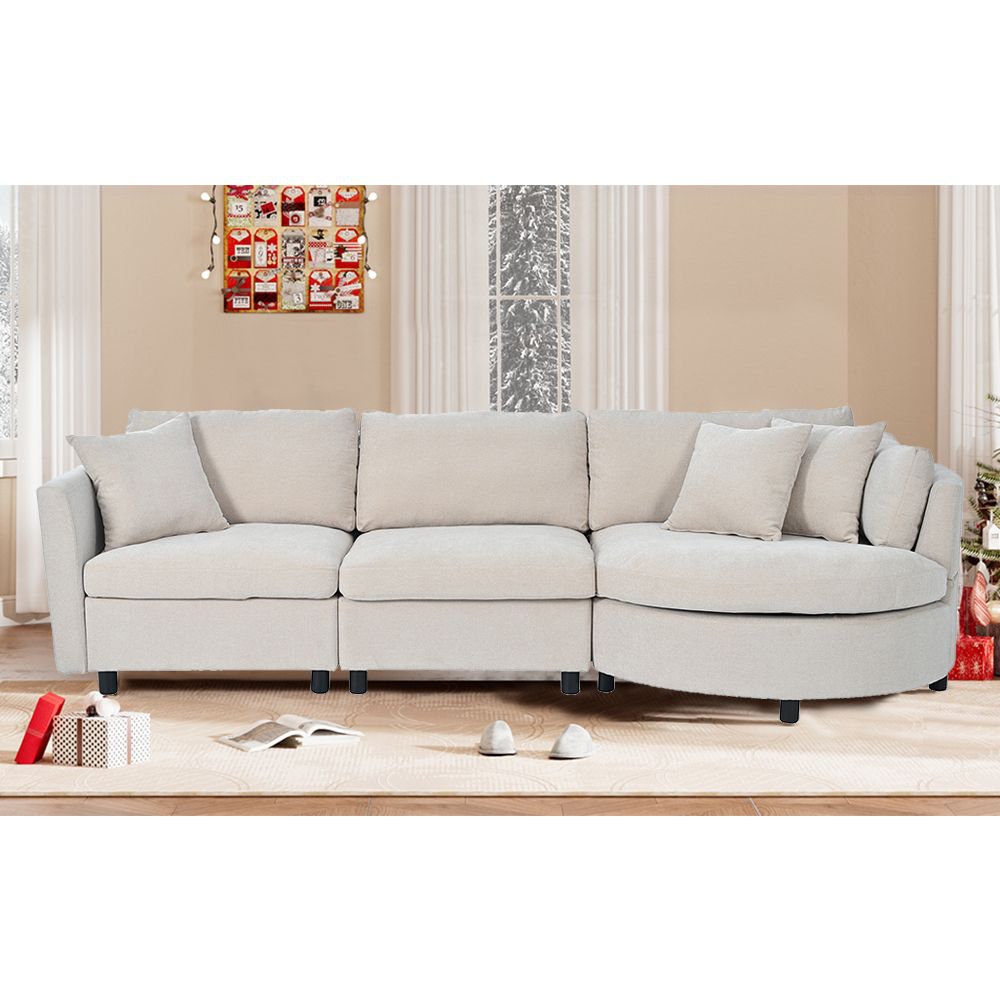 Latitude Run® Lousha Upholstered Chaise Sectional | Wayfair