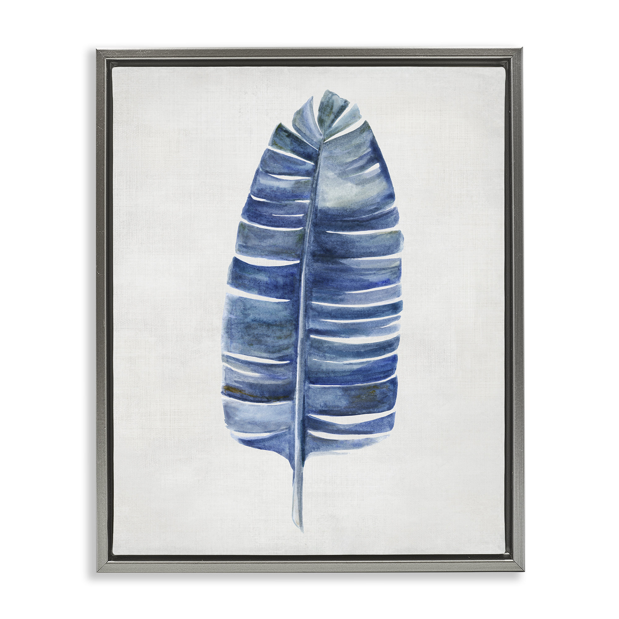 Bay Isle Home™ Single Fan Plant Sprig Framed Floater Canvas Wall Art by ...