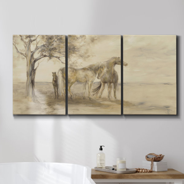 Union Rustic Family Tree On Canvas 3 Pieces | Wayfair