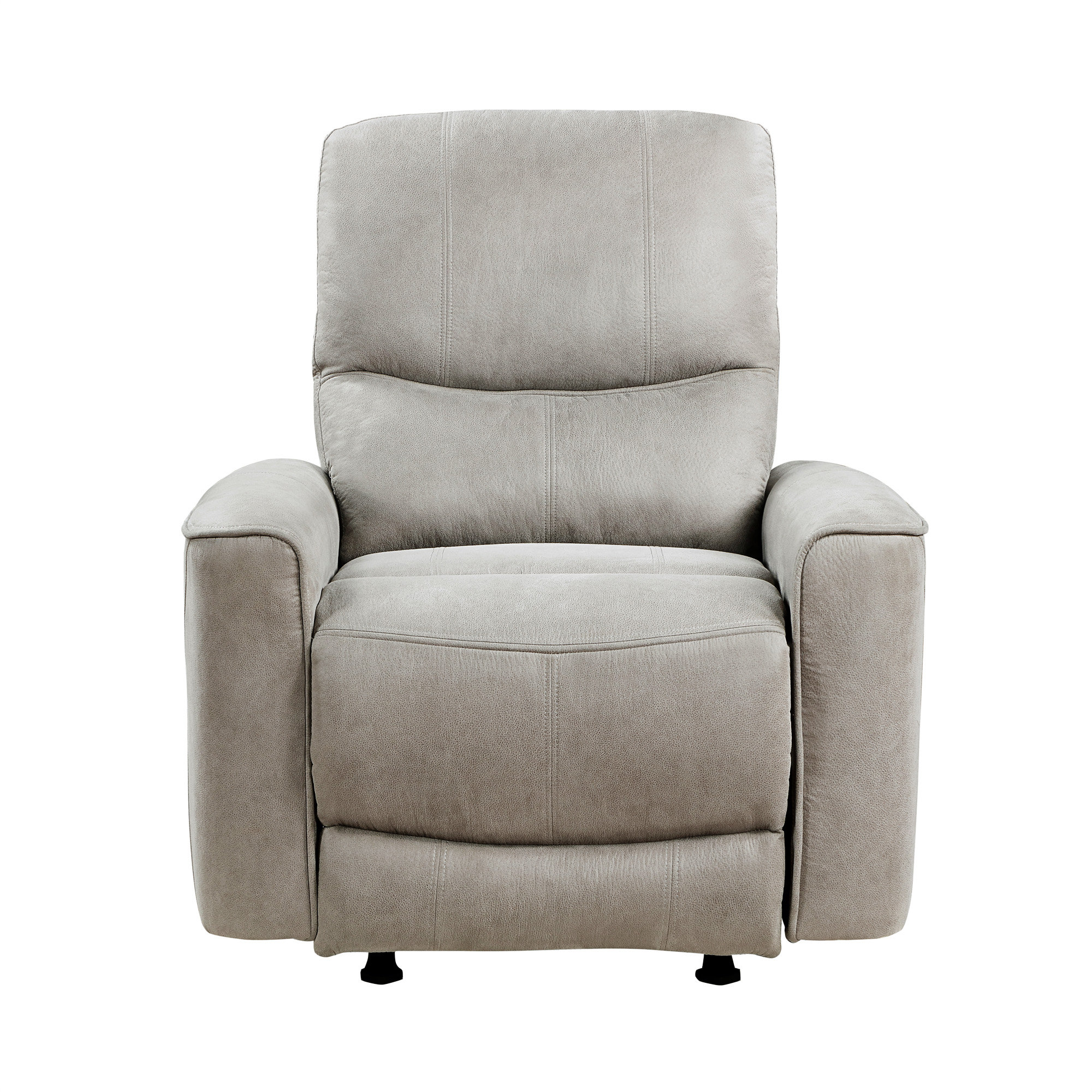 Hokku Designs Modern Transitional Style Rocker Reclining Chair 1Pc Gray ...