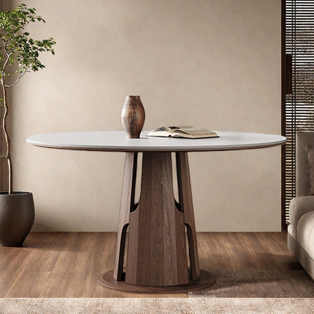 Elamer Modern simple round dining table | Wayfair