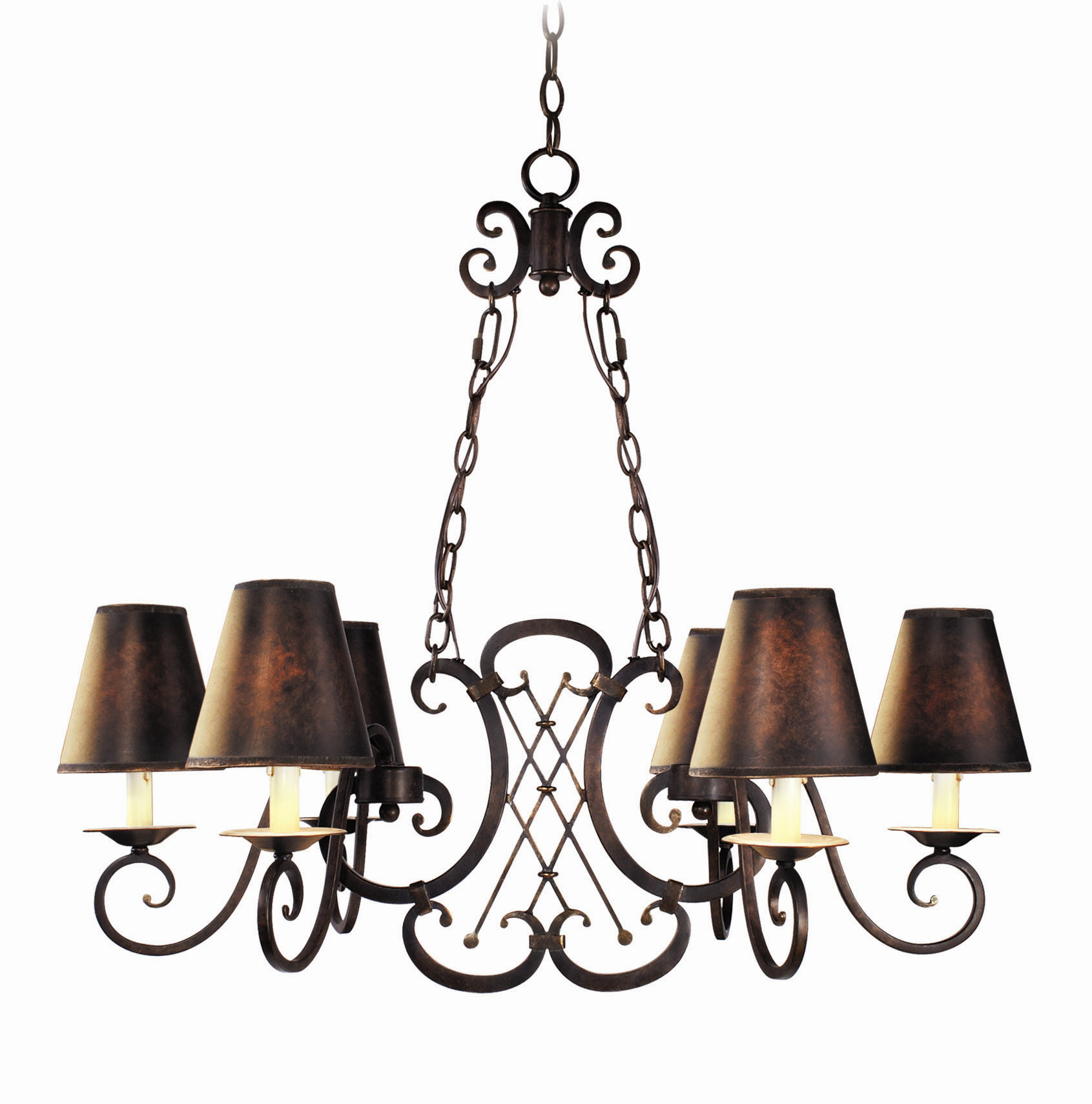 Woodbridge Lighting Montgomery 6 - Light Shaded Classic / Traditional ...