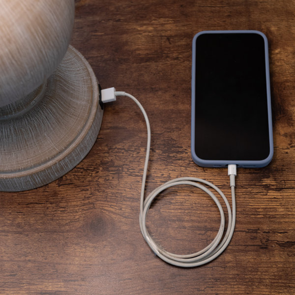 Ophelia & Co. Brigands USB Table Lamp Set - Rustic Lamps with USB ...