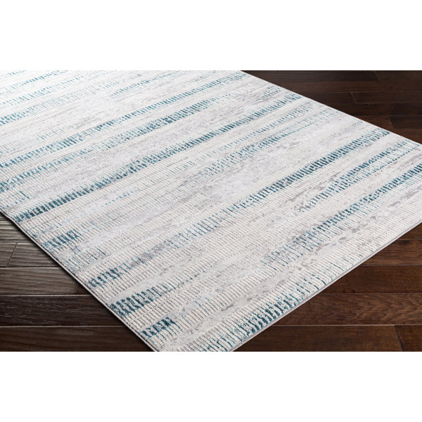 Rosecliff Heights Aiello Teal/Beige Rug & Reviews | Wayfair