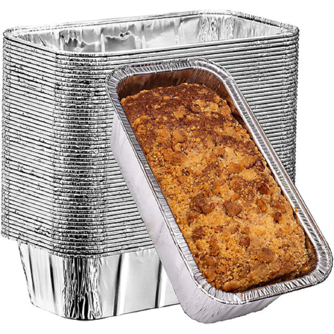 Nicole Fantini Disposable Aluminum 2lb Rectangular Loaf Pans: Ideal for Baking | Wayfair