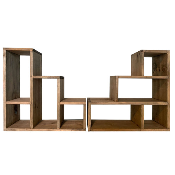 Millwood Pines Avary 15'' H x 15'' W Table Top Cubby Bookcase | Wayfair