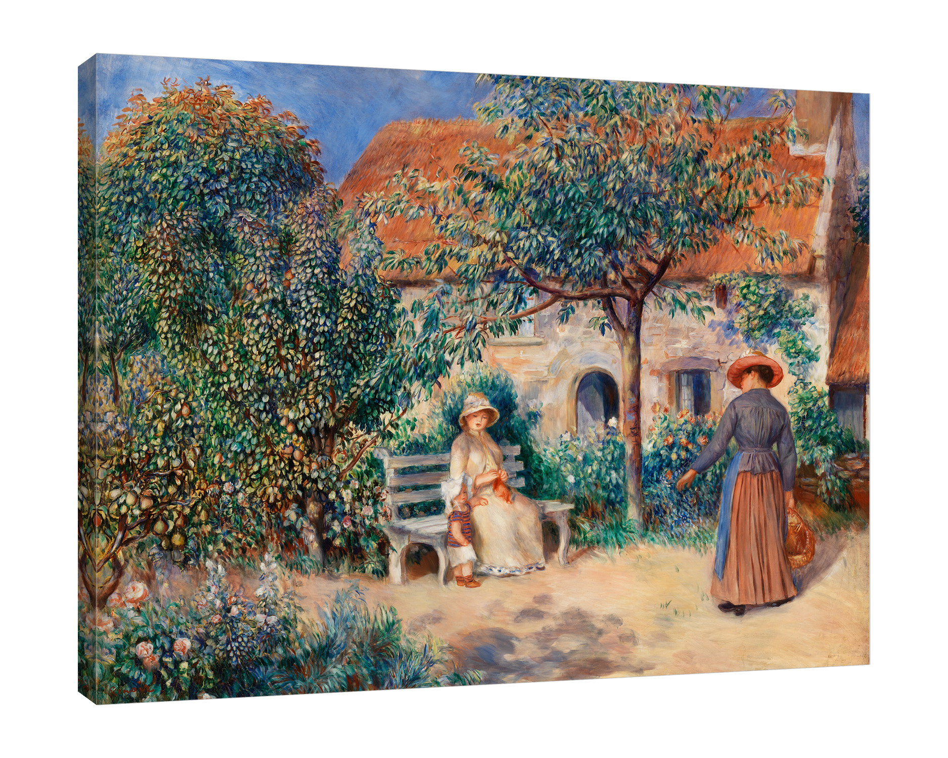 Jaxson Rea In Brittany by Pierre-Auguste Renoir - Wrapped Canvas Print ...