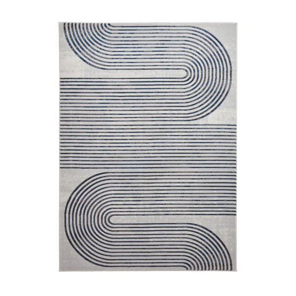 Think Rugs Apollo area rug Machine Woven Rectangle Grey | Wayfair.co.uk