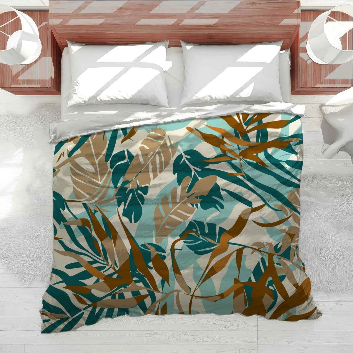 VisionDecor Tropical Bedding Nature Motif Comforter Lush | Wayfair