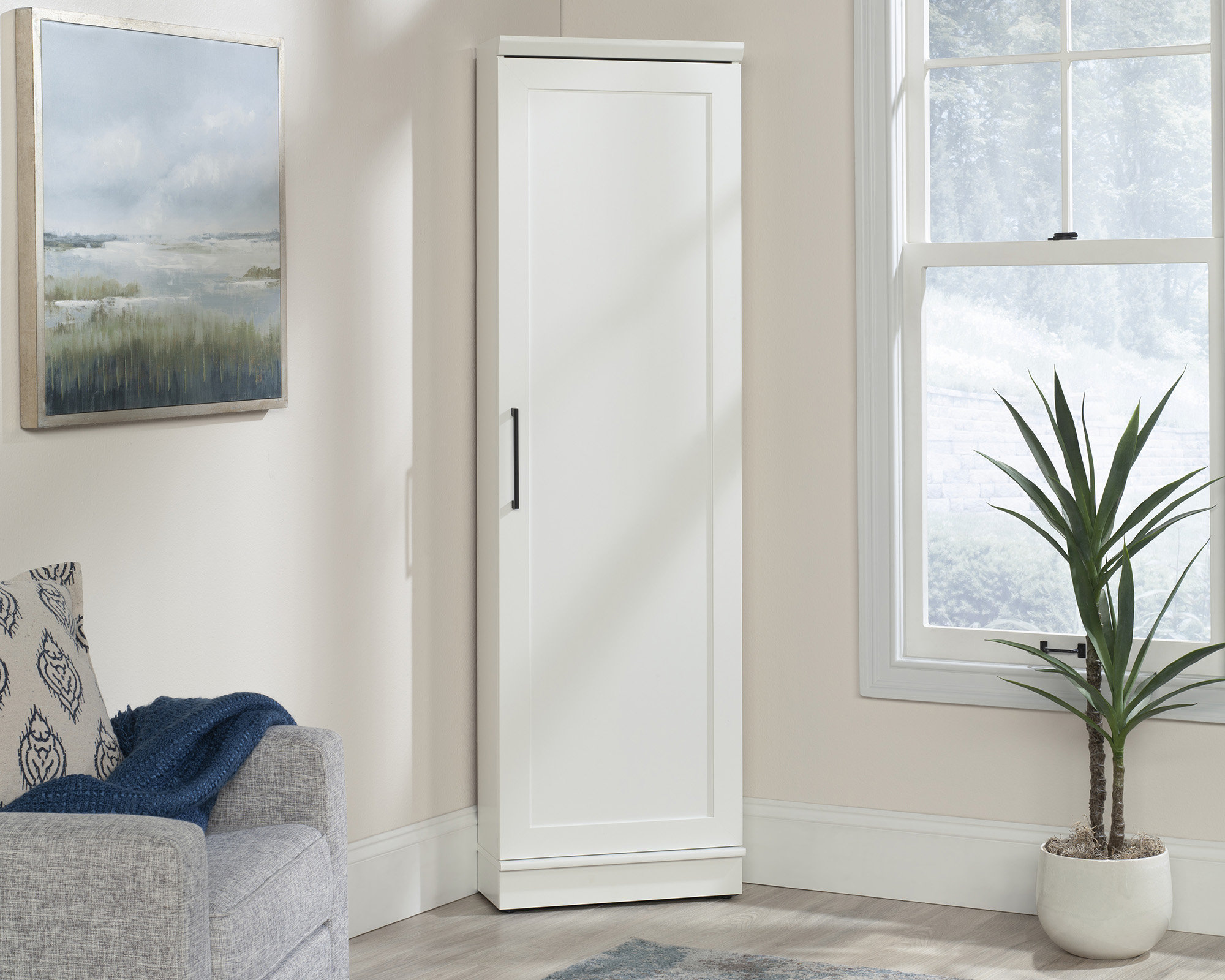 Lark Manor Homeplus Corner Cabinet White - Wayfair Canada